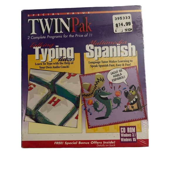 Swift Software | Media | Vtg Twinpak Talking Typing Tutor Multimedia ...